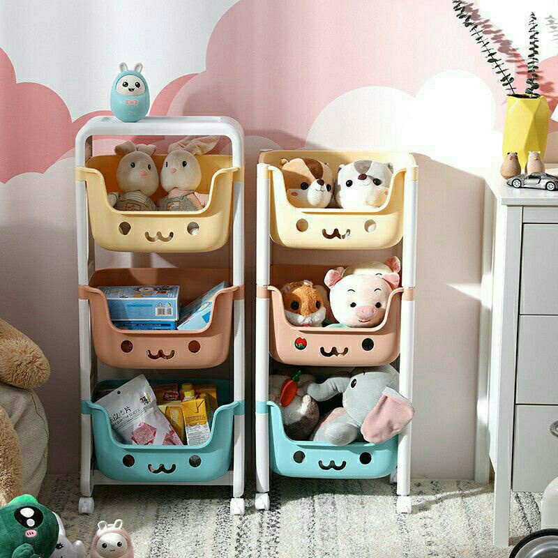 Jual Rak mainan anak beroda 3 tingkat | Shopee Indonesia
