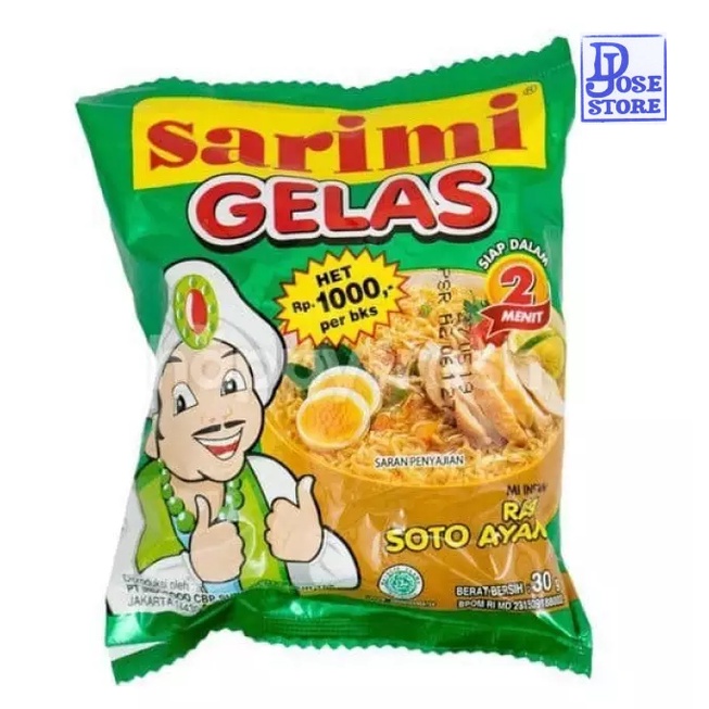 Jual Sarimi Gelas Rasa Soto Ayam 30 gr | Shopee Indonesia