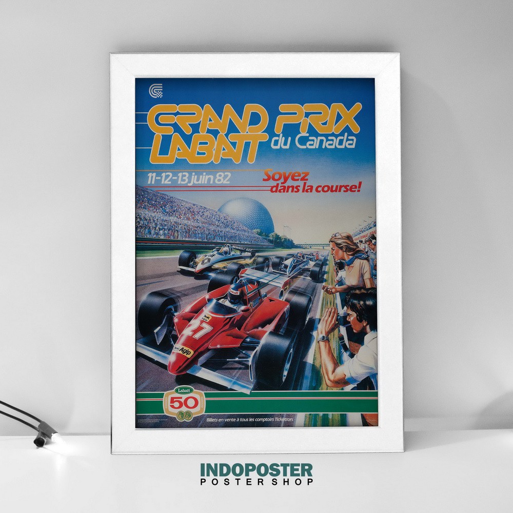 Jual Poster Grand Prix F1 Canada 1982 Vintage Retro | Shopee Indonesia