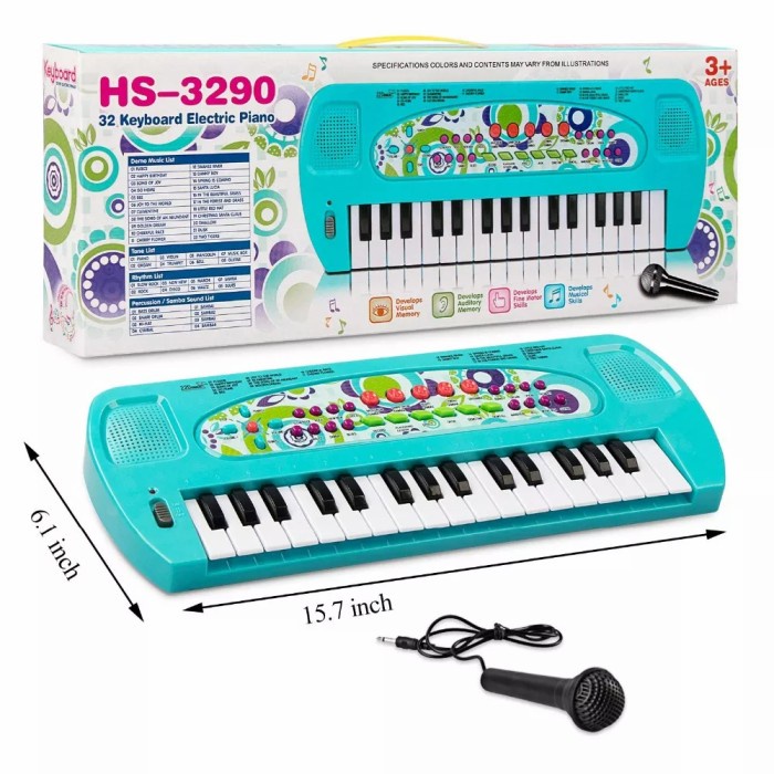 Jual Mainan 32 Keyboard Electric Piano Organ Musik HS-3290 | Shopee ...