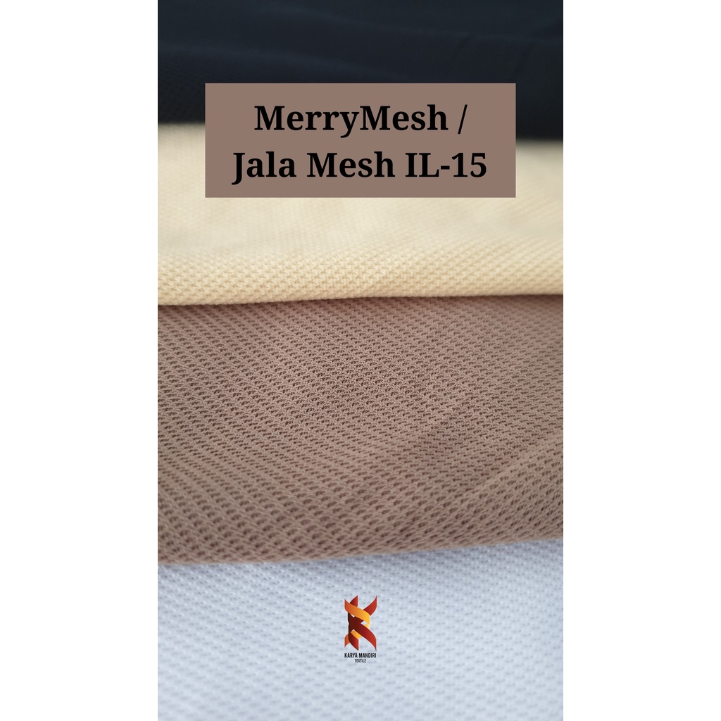 Jual Kain Mesh Merrymesh Jala Mesh IL-15 Premium (ecer/roll) | Shopee ...