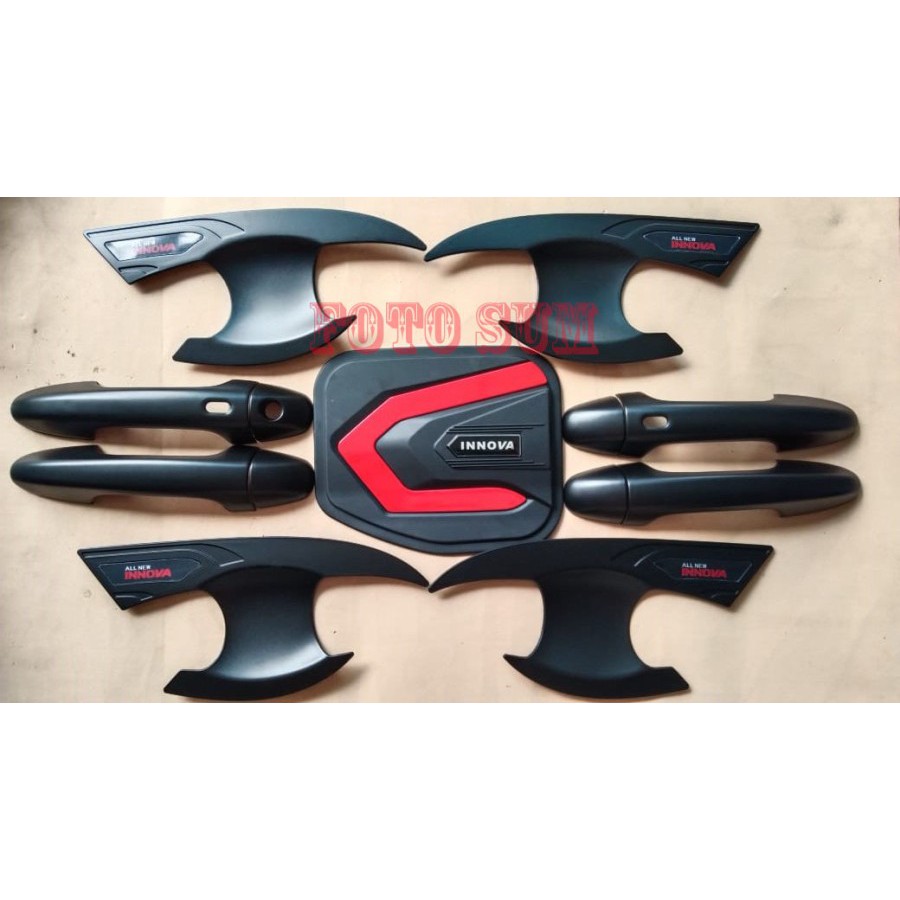 Jual Paket outer Handle dan caver tangki Hitam doff Innova Reborn Smart Key | Shopee Indonesia