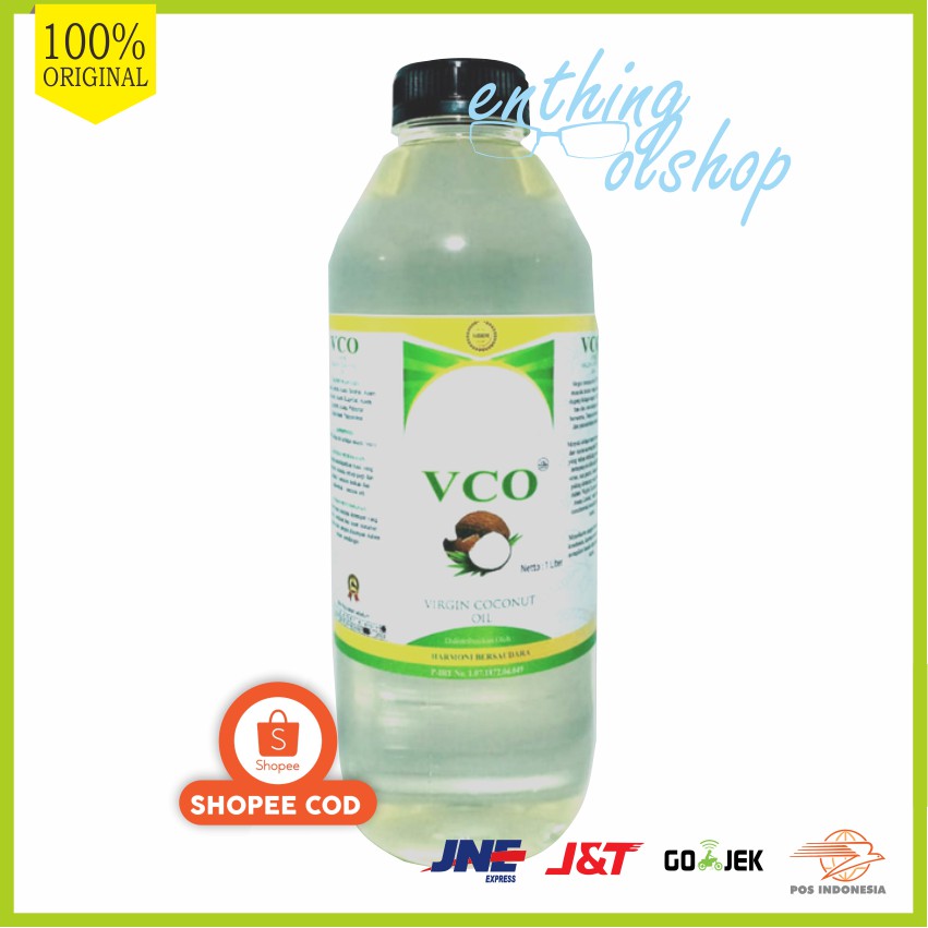 Jual VCO Virgin Coconut Oil / Minyak Kelapa Murni Harmoni Original 250ml 500ml 1000 ml | Shopee ...