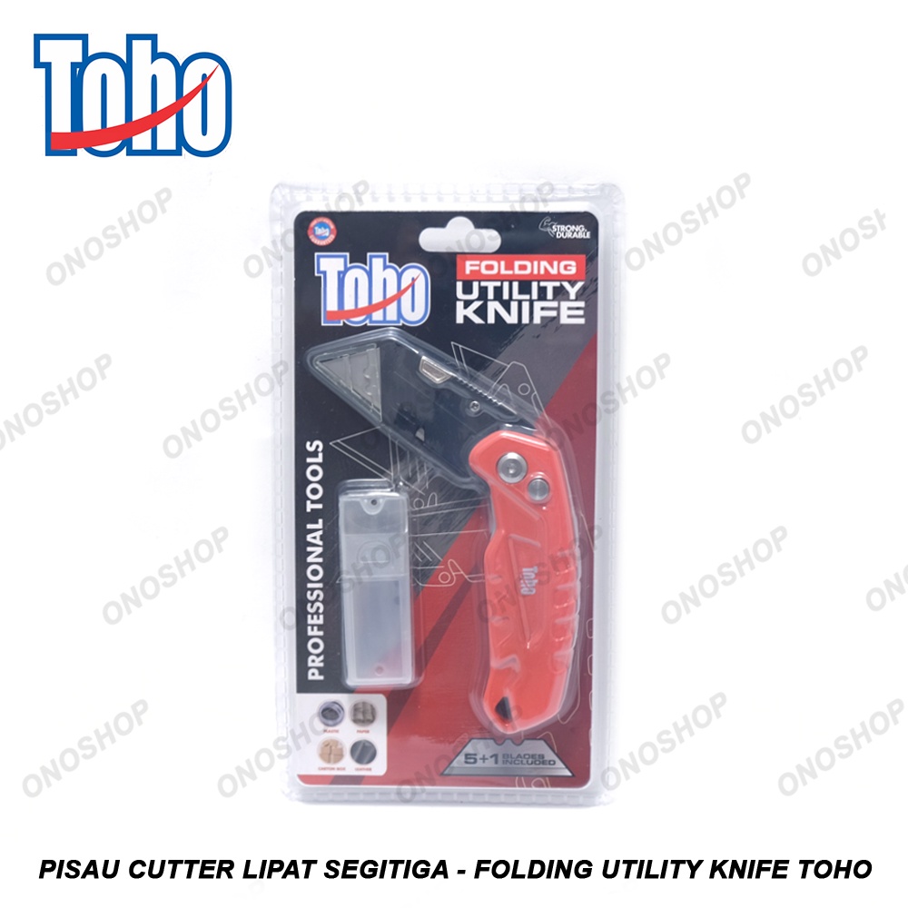 Jual Pisau Cutter Lipat Segitiga - Folding Utility Knife Toho | Shopee ...
