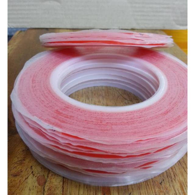 Jual DOUBLE TAPE LCD DAN TOUCHSCREEN MERAH 2MM | Shopee Indonesia