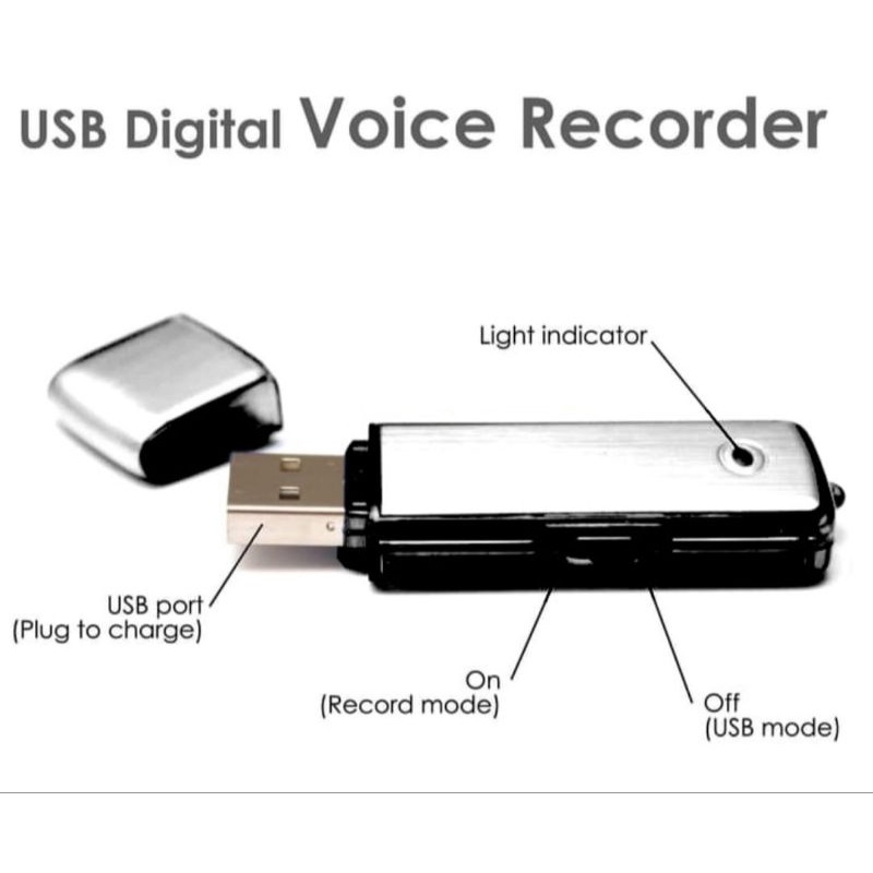 Jual Alat perekam suara USB Flash Disk Drive 8GB Digital Voice Recorder ...