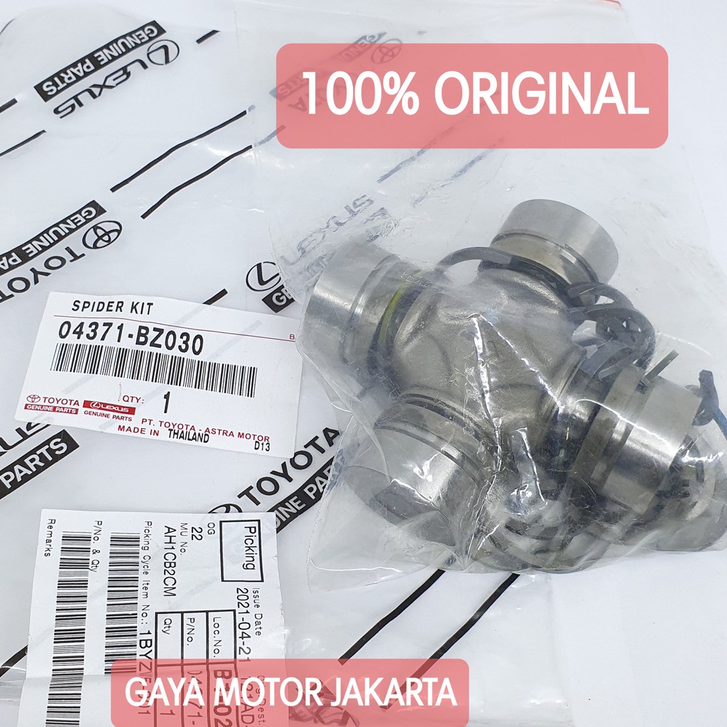 Jual UNIVERSAL CROSSJOINT-SPIDER KIT AVANZA-XENIA 04371-BZ030 ORIGINAL ...