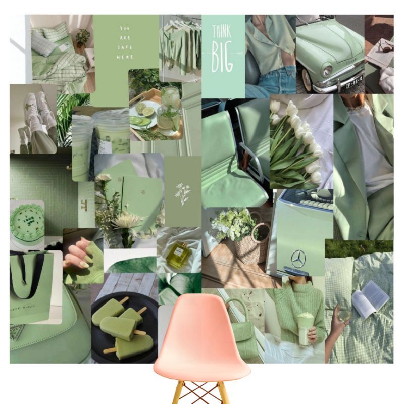 Jual Sticker Dinding Aesthetic | Sticker Aesthetic Green | Walldecor ...