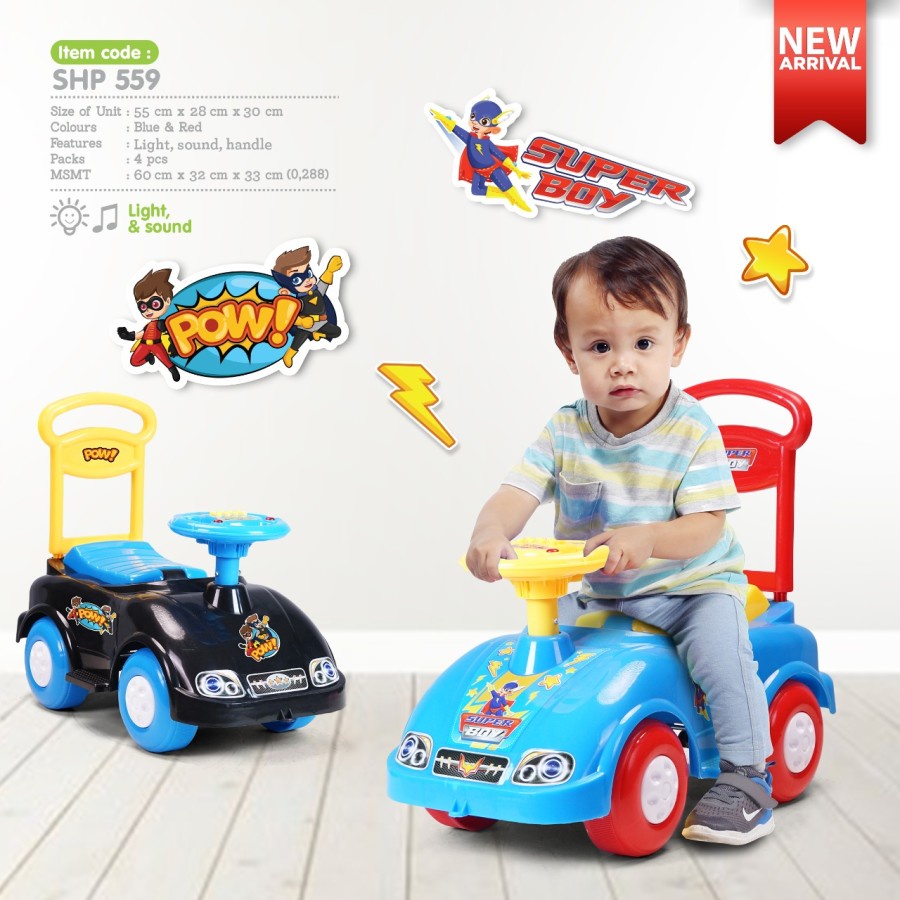 Jual Mainan Mobil Anak BTL 559 SHP TOYS - Maenan Mobilan Dorong Hitam ...