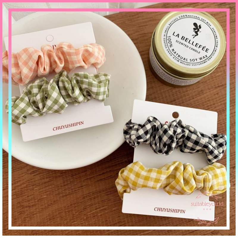 Jual IRA031 Ikat Rambut Import Kuncir Rambut Korean Scrunchies Kunciran ...