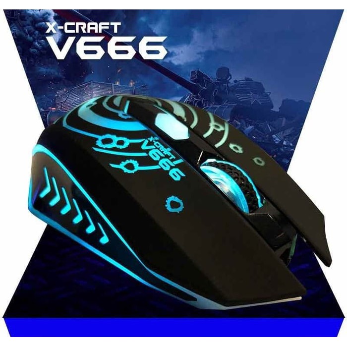 Jual Alcatroz X-Craft V 666 - 7 LED Effect Gaming Mouse | Shopee Indonesia