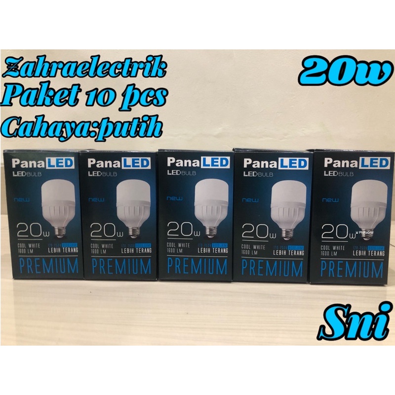 Jual BOHLAM LED / LAMPU LED PANALED PREMIUM CAHAYA PAKET 10 PCS 20W | Shopee Indonesia