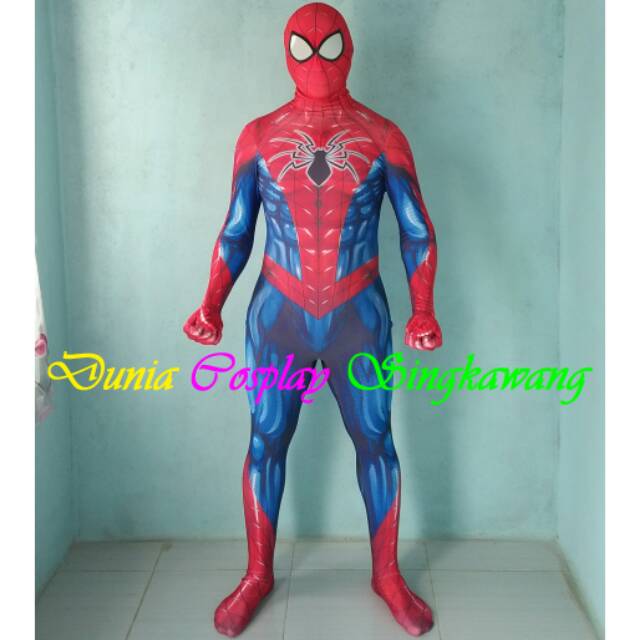 Jual Cosplay Kostum Spiderman All New Amazing Spiderman Dewasa - Cosplay Spider-man Avengers ...