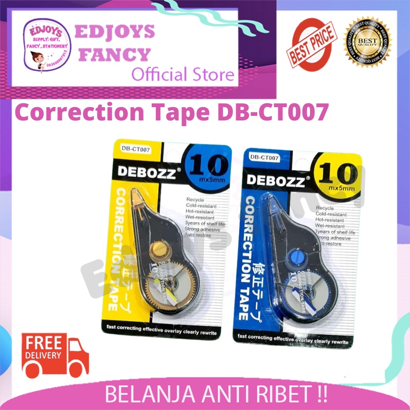Jual Debooz Tipex Tipx Tip ex roll correction tape kertas MT-603 MT ...