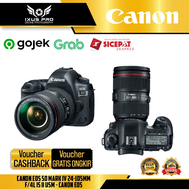 Jual Canon Eos 5D Mark IV 24-105mm f/4L Is II Usm - Canon eos | Shopee Indonesia