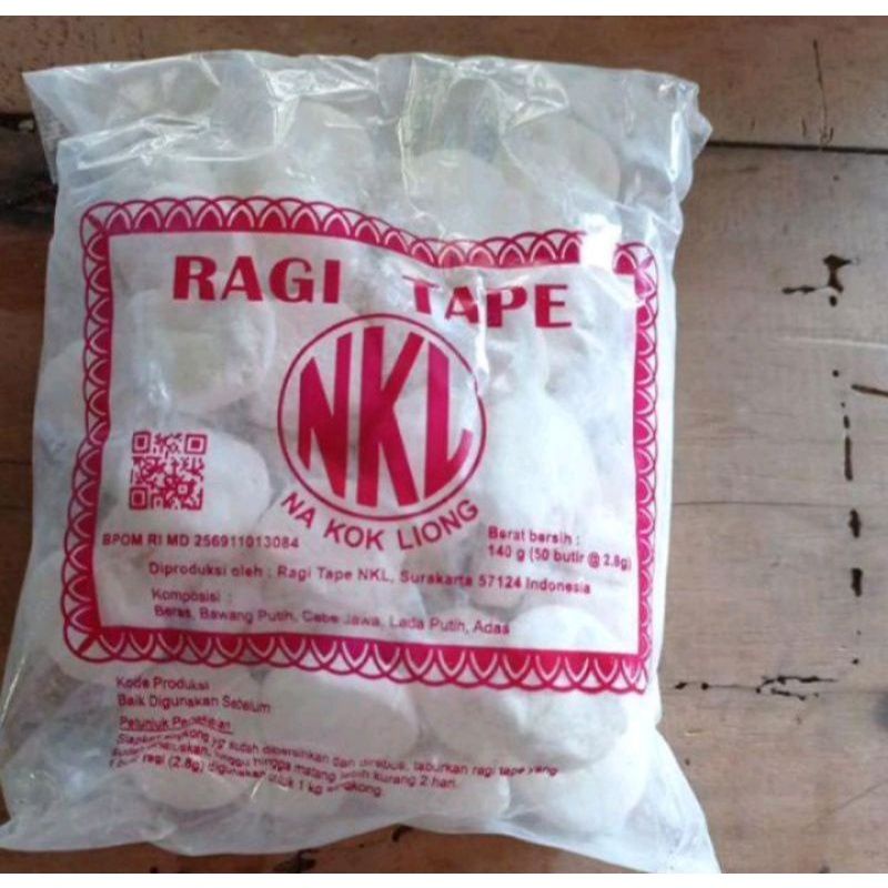 Jual RAGI NKL/RAGI TAPE MANIS 140GRAM (50BUTIR) | Shopee Indonesia