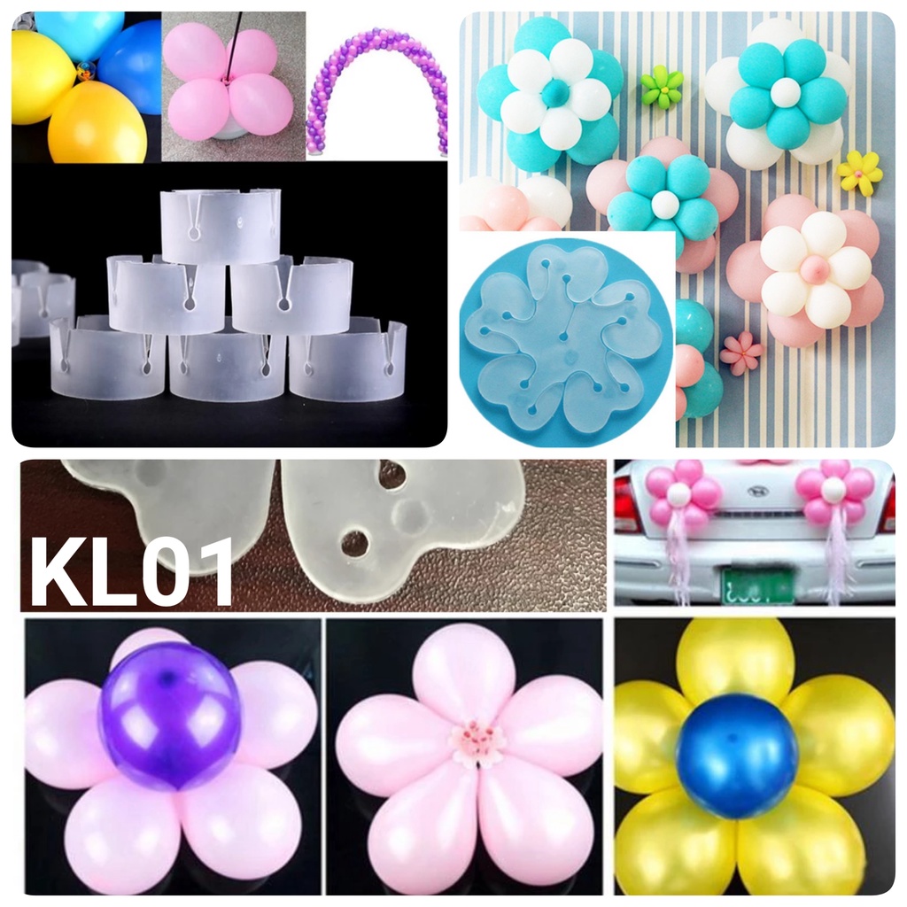 Jual KL01 Klip anulus stand pengait pengikat balon gate bunga tumpuk ...