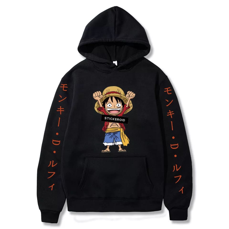 Jual Jaket Hoodie Anime One Piece / Sweater Anime One piece Luffy Manga ...