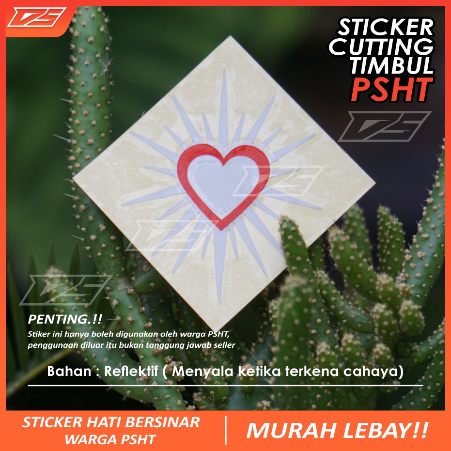 Jual GROSIR Sticker Hati bersinar PSHT Timbul 5X5 | Shopee Indonesia