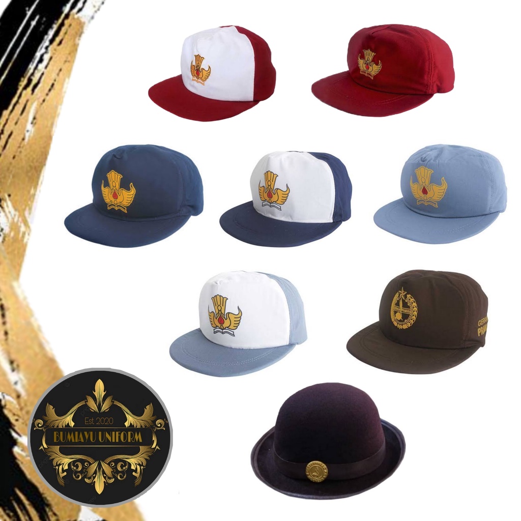 Jual Topi Sekolah SD SMP SMA Topi Anak Laki Laki Dan Perempuan Dari SD ...