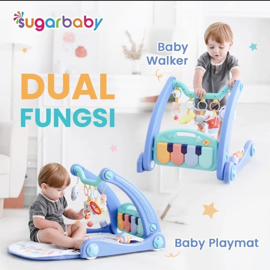 Jual Sugar Baby 2in1 baby walker and playmat/push walker | Shopee Indonesia
