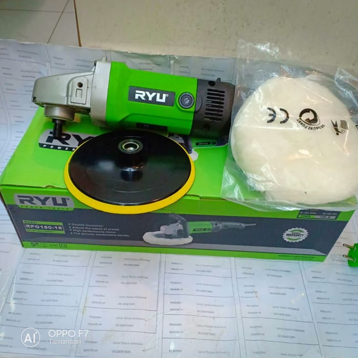 Jual MESIN POLES MOBIL RPO 180-1 RYU / POLISHER RYU RPO 180-1 RYU dtp ori | Shopee Indonesia
