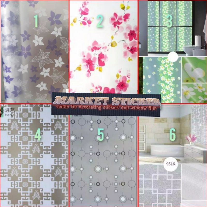 Jual STIKER KACA MOTIF STIKER KACA JENDELA STIKER KACA | Shopee Indonesia