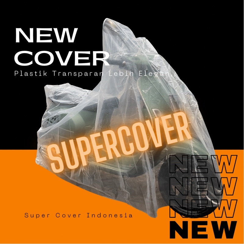 Jual Sarung Motor Plastik Transparan Vespa Piagio Cover Motor Matic ...