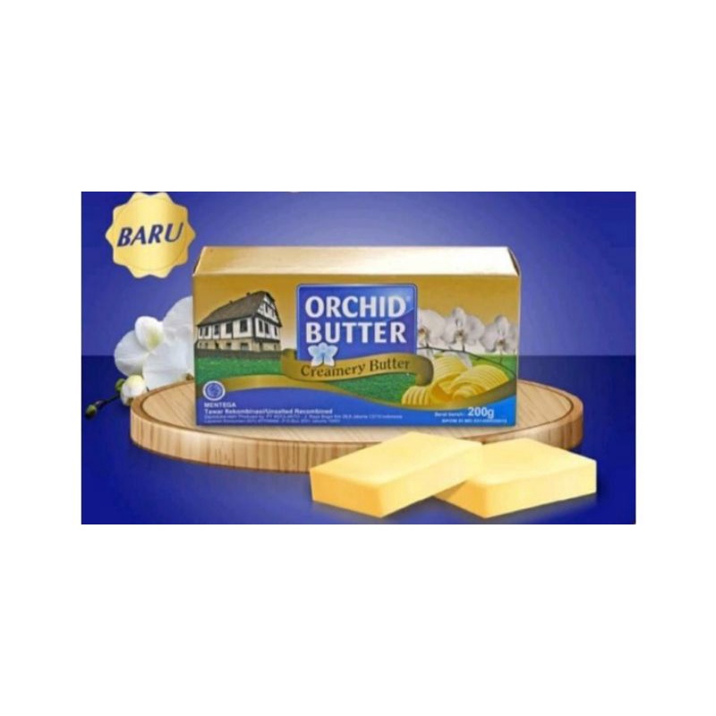 Jual ORCHID BUTTER UNSALTED BUTTER 200GR | Shopee Indonesia