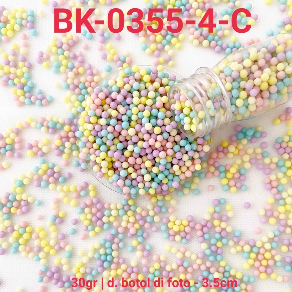 Jual GR-BK-0355-4 Trimit springkel sprinkles 30gr mutiara telur pastel ...