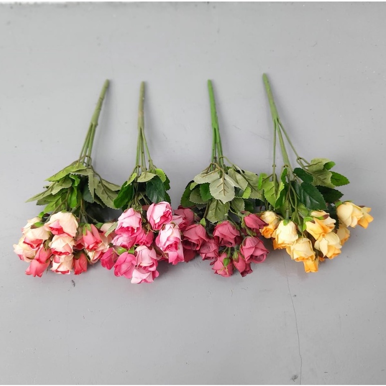 Jual BUNGA MAWAR ARTIFICIAL KOMBINASI K15 B8226 DEKORASI WEDDING BUNGA ...