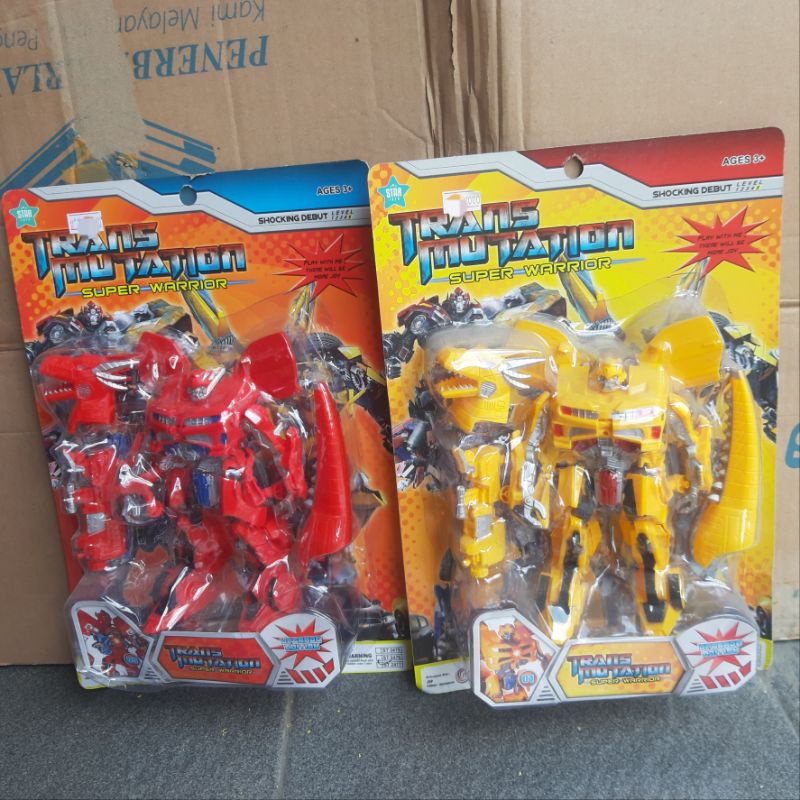 Jual Robot Trans Mutation Dino Bumble bee Berubah Bentuk | Shopee Indonesia