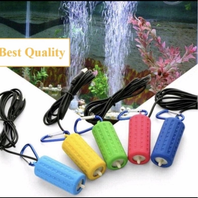 Jual USB AERATOR MINI PORTABEL POMPA udara mini aquarium air pump ...