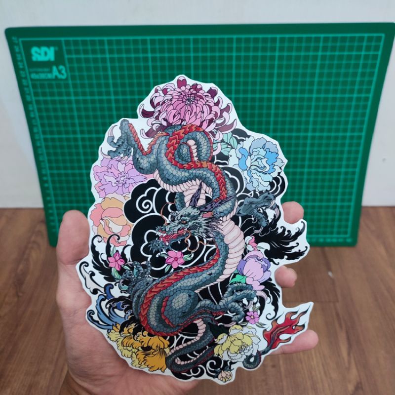 Jual sticker decal graftec (naga 1) | Shopee Indonesia