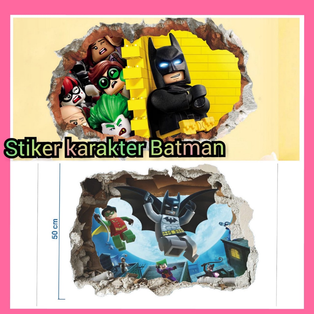 Jual [DBEST] STIKER DINDING KARTUN LEGO WALLSTICKER LEGO BATMAN WALL ...