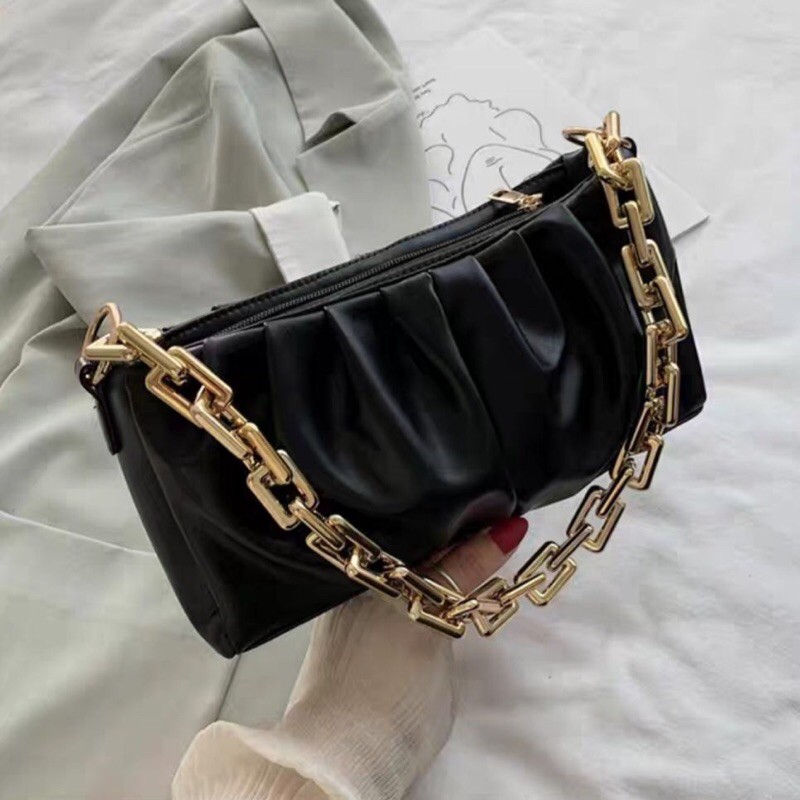 Jual SG7325 syafniegalery tas bahu tali rantai besar impor | Shopee ...