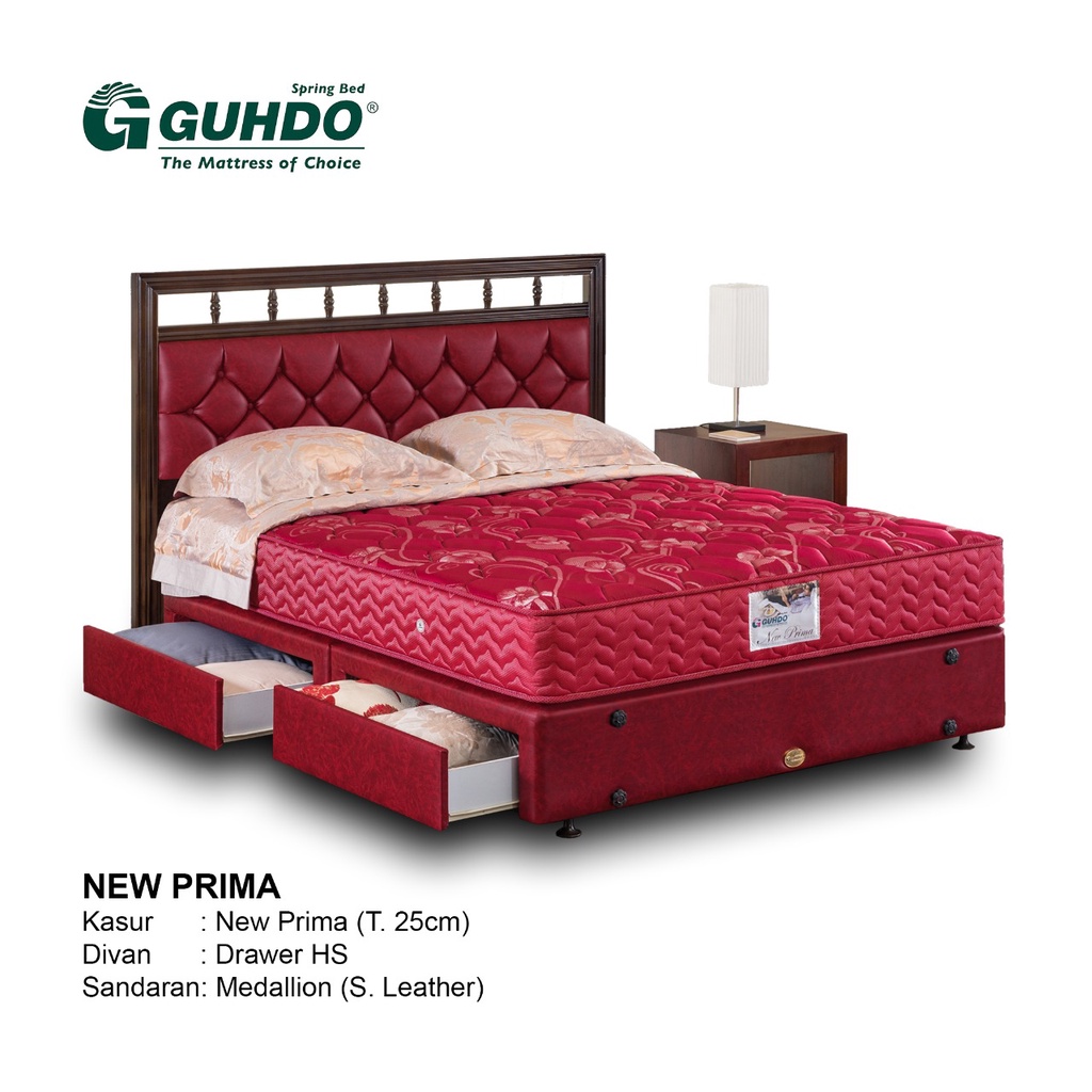 Jual Bed Set Spring Bed Guhdo New Prima - Medallion Drawer HS / Laci | Shopee Indonesia