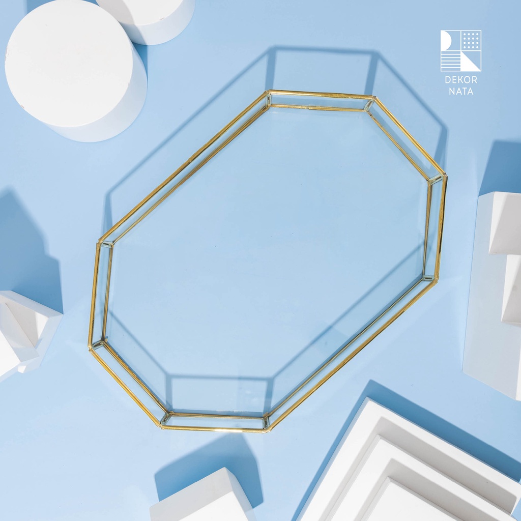 Jual Dekornata Flo Glass Box Tray / Nampan Dekorasi / Kotak Terarium ...