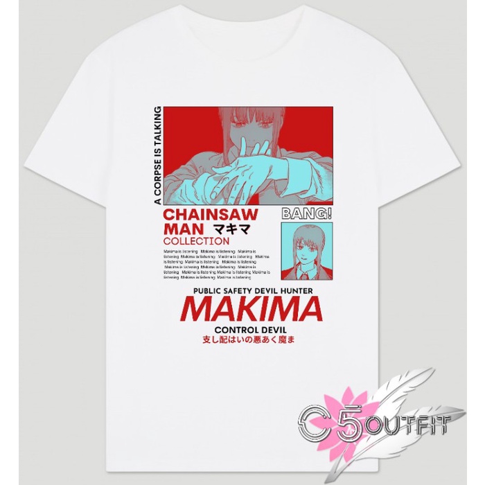 Jual KAOS CHAINSAWMAN A CORPSE IS TALKING MAKIMA - BAJU CHAINSAWMAN ...