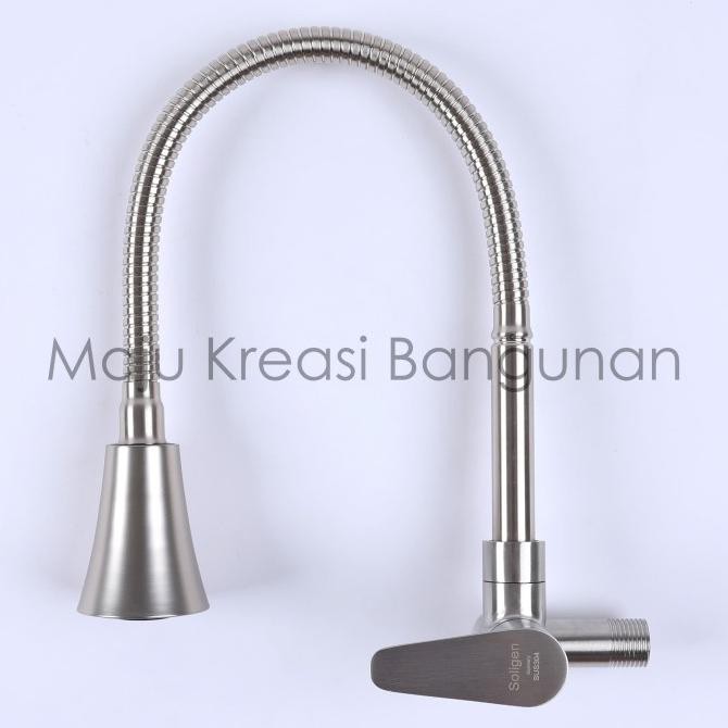 Jual Kran Angsa Fleksibel SOLIGEN Stainless Keran Cuci Piring Flexible ...