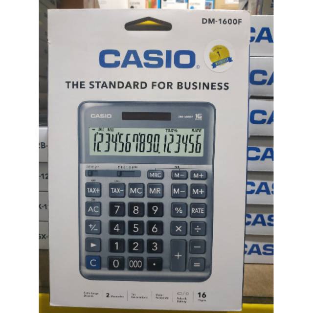 Jual Casio DM-1600F calculator 16dgt original bergaransi | Shopee Indonesia