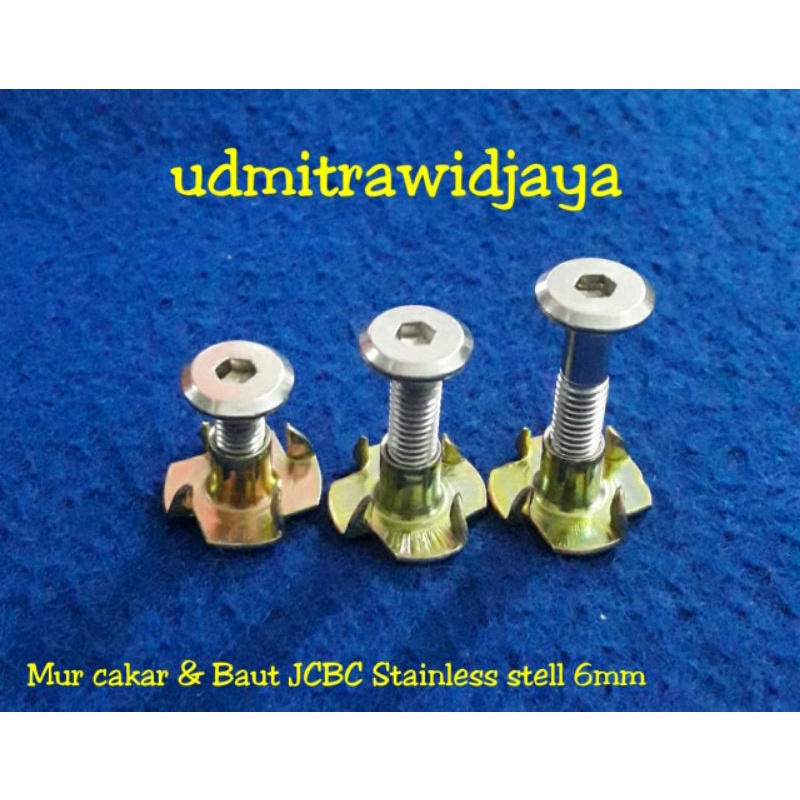 Jual Baut speaker M6 stainless baut mur cakar 6mm baut box speaker baut tirus verseng ss flat L ...
