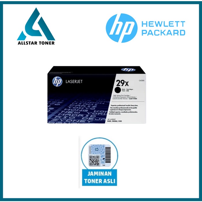 Jual Toner HP 29X ( C4129X ) Original LaserJet Toner Cartridge | Shopee ...