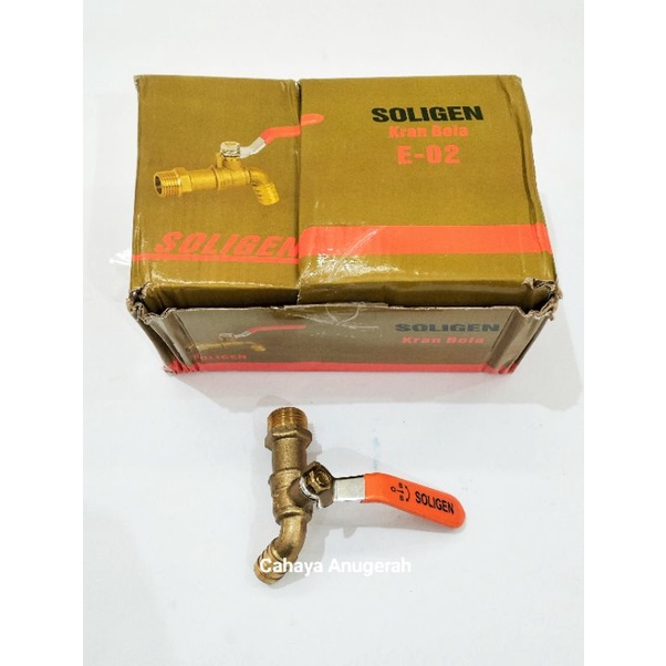 Jual Kran Soligen Kuningan E02 1/2" 3/4" / Kran Air E02 Soligen / Keran ...