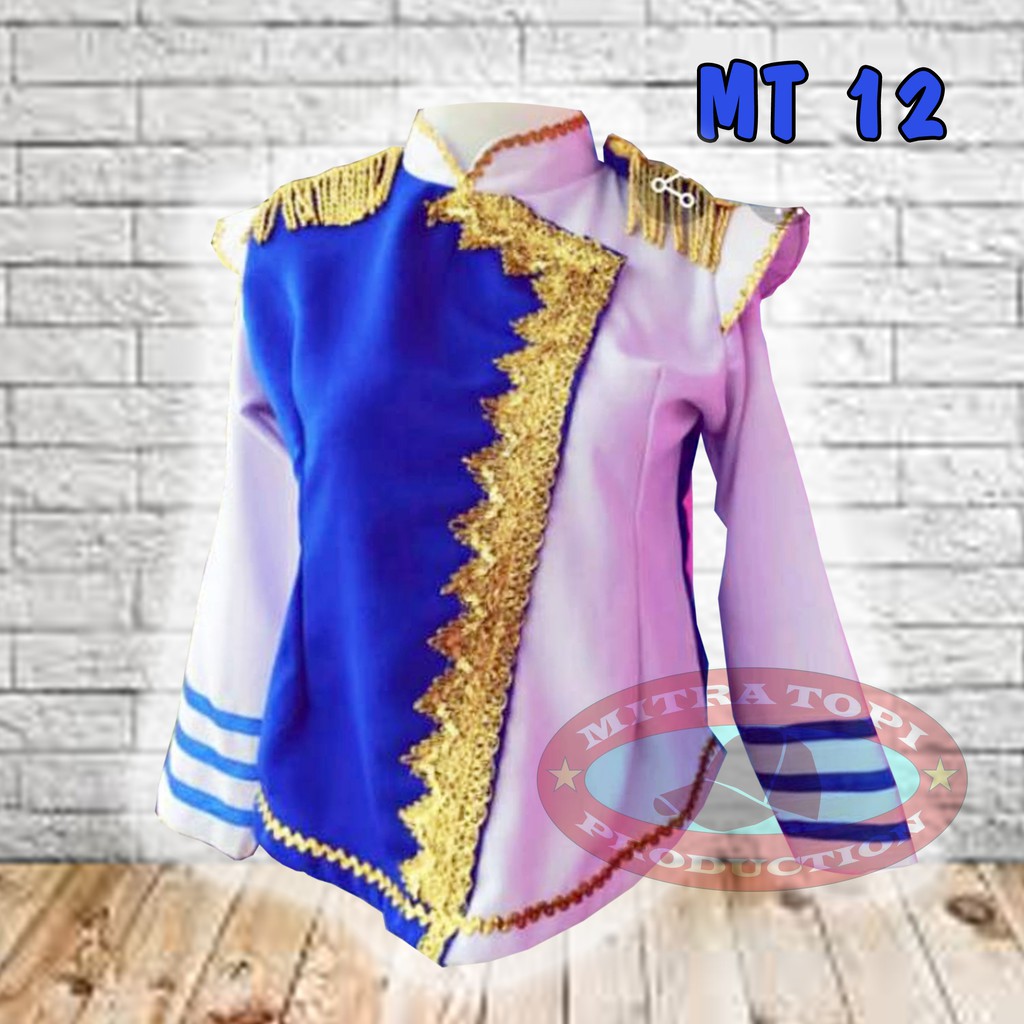 Jual NEW PRODUK !! SERAGAM DRUMBAND / MARCHING BAND MT12 BIRU Putih ...