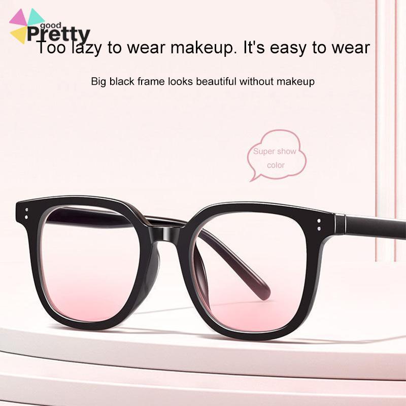 Jual Kacamata Hitam Wanita Model Frame Hitam Gradasi Pink Untuk ...