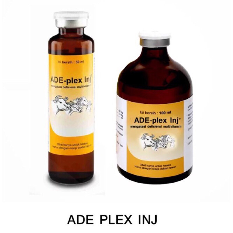 Jual Medion / Vitamin ADE Plex 100 ml / Vitamin ADE Plex Inj Hewan ...