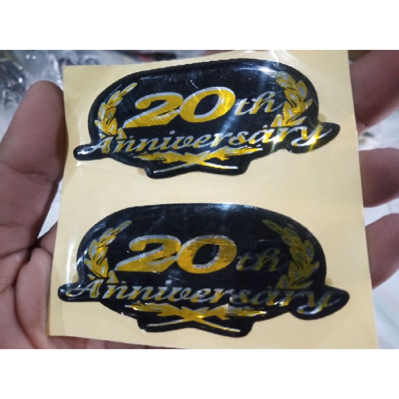 Jual Stiker 20th anniversary rxk | logo emblem 20th rx king isi 2 ...