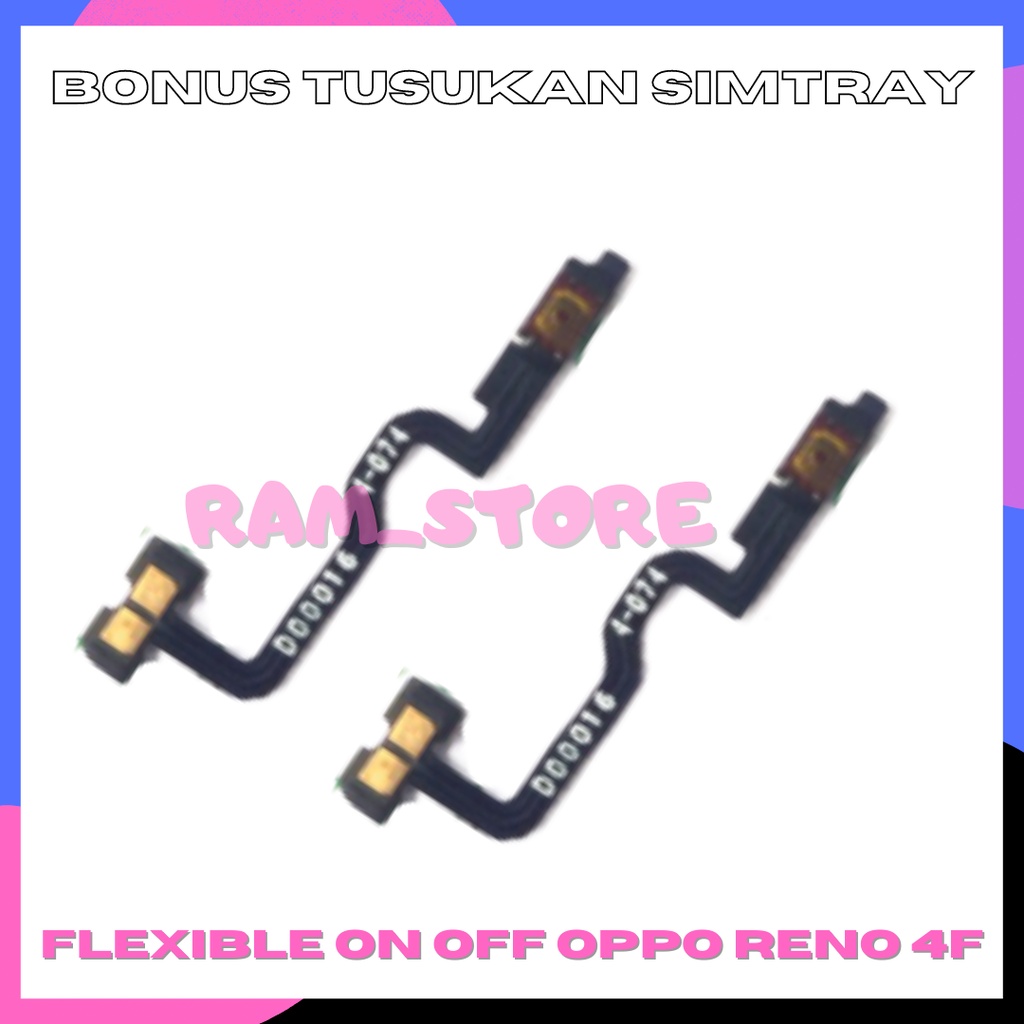 Jual Flexible Fleksibel Flexibel On Off Of Power OPPO RENO 4F ORIGINAL | Shopee Indonesia