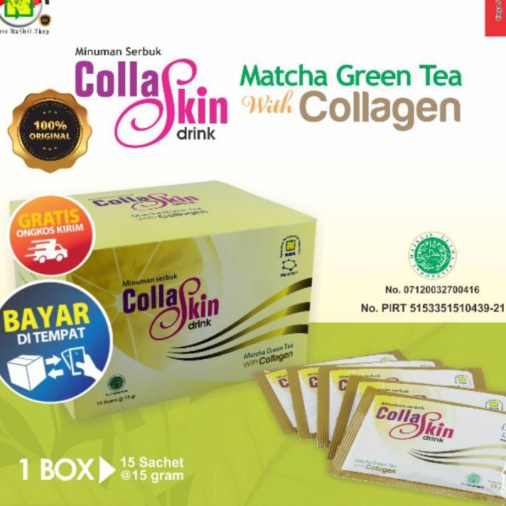 Jual CollaSkin Drink Matcha Green Tea Nasa | Shopee Indonesia